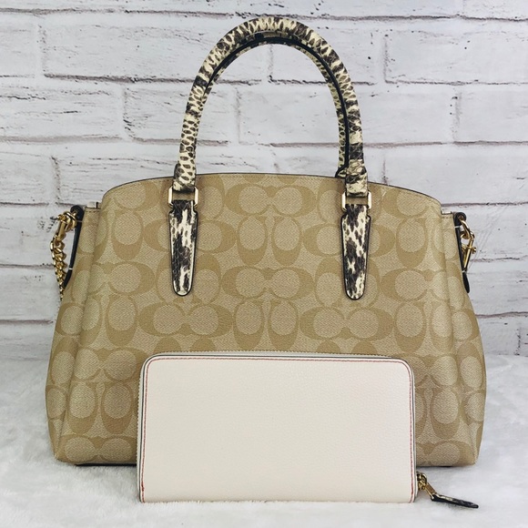 Coach | Bags | 2pcs Coach Mx Sage Carryall Wallet Wristlet Set | Poshmark